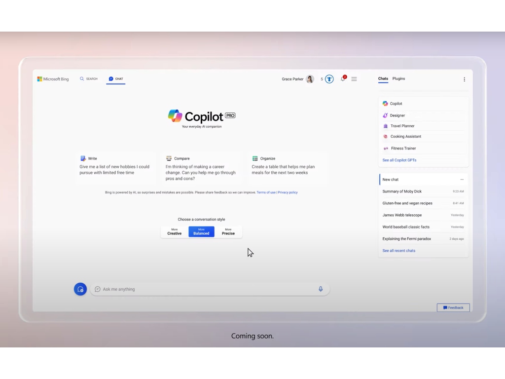 Microsoft 推 Copilot Pro 訂閱計劃！月費有驚喜‧可用 GPT-4 Turbo！ | ezone