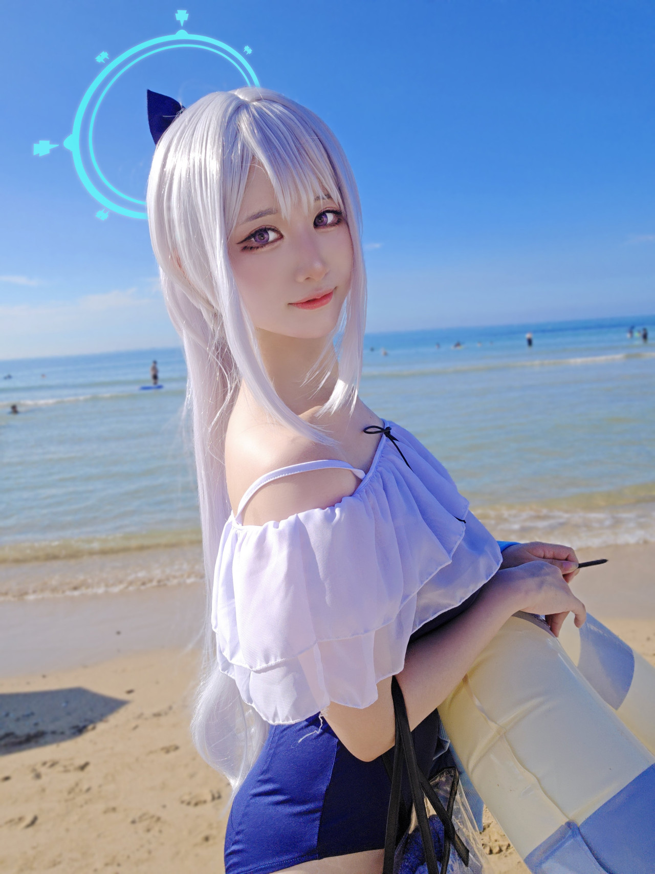 韓國Coser眼神超誘人 完美還原《蔚藍檔案》泳裝兔女郎角色 | ezone