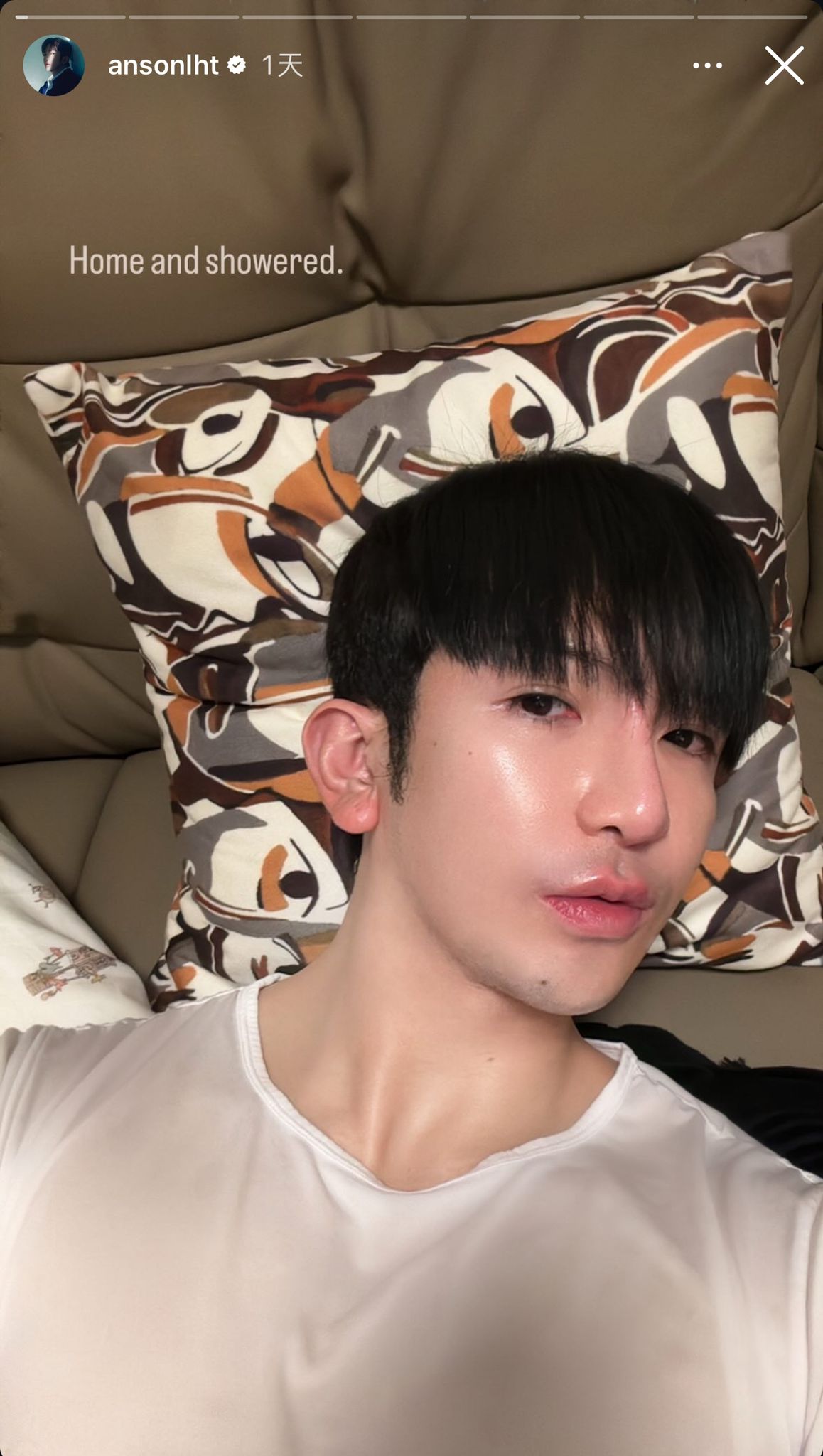 Anson Lo盧瀚霆自揭真實素顏一面 皮膚情況一覽無遺再曬玉背 | UHK 港生活