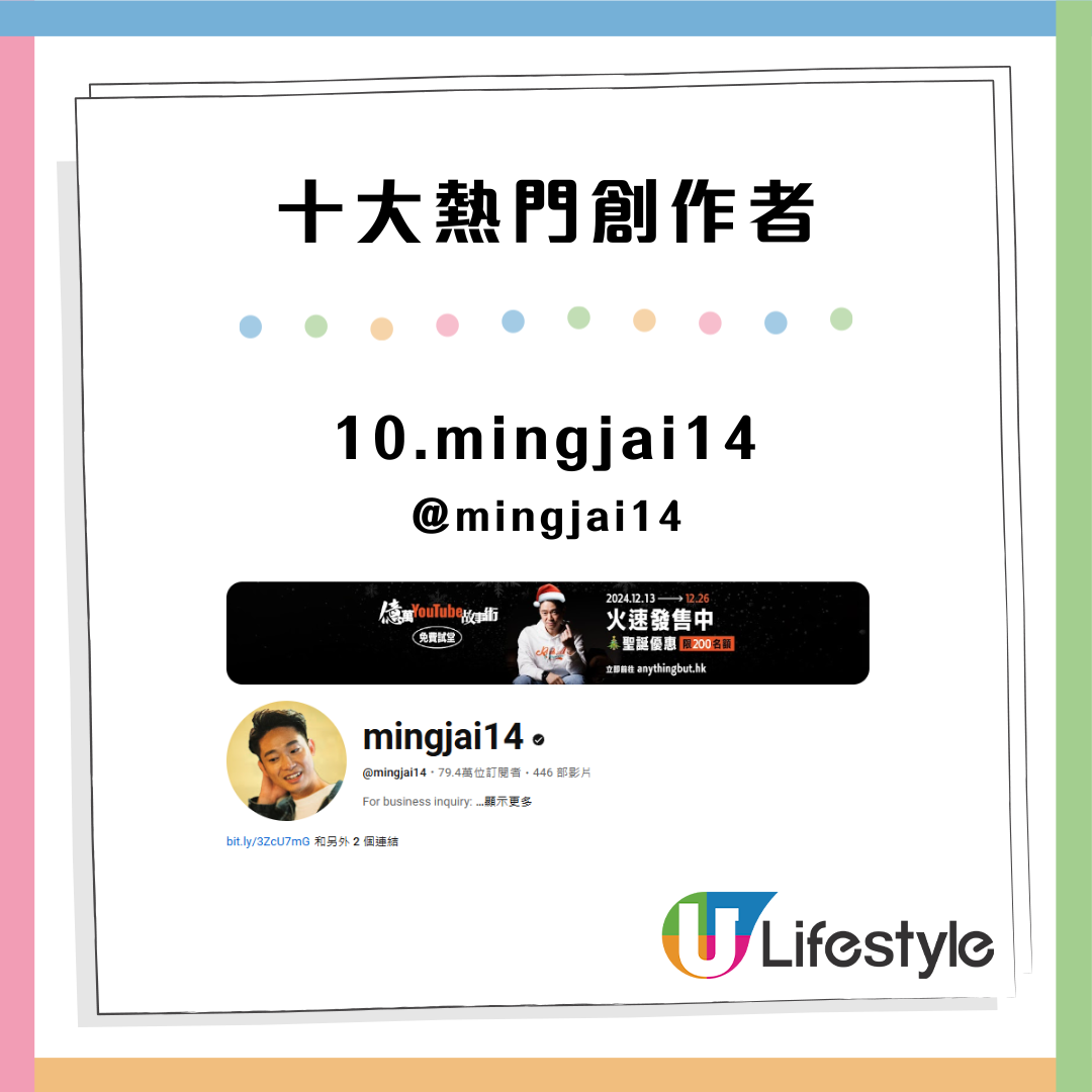 YouTube香港2024年度十大影片揭曉！《黑玻璃》奪兩冠／何生何太相關影片排第一？ | UHK 港生活