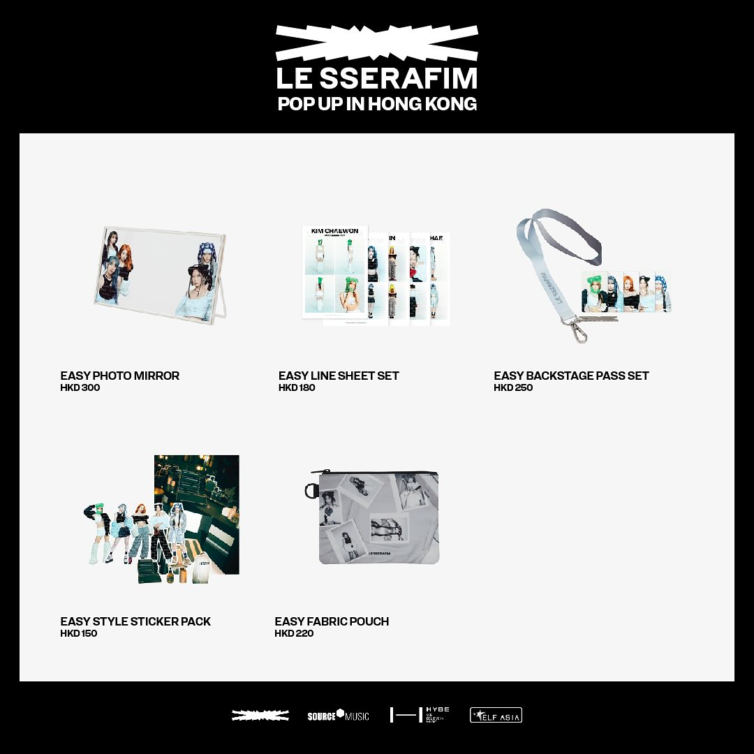 LE SSERAFIM香港POP-UP 2025︱LE SSERAFIM香港期間限定店 成員同款衣服！（附商品列表／地址詳情） | UHK 港生活