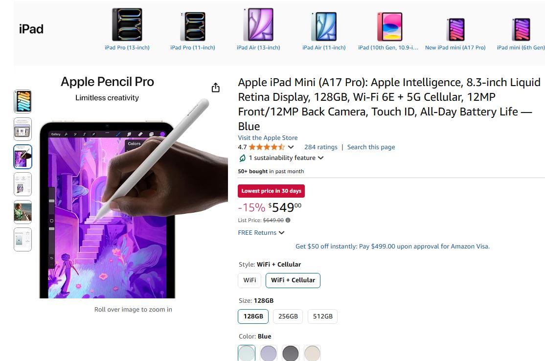 iPad Mini 7 (A17 Pro) 跌至史上新低價！全新機 8 折超平價入手！【附購買連結】 | ezone