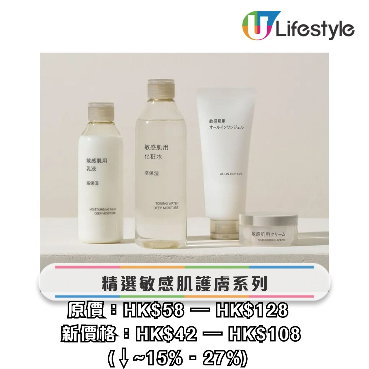 無印良品 MUJI 多款貨品定價下調！逾30款春季服飾、護膚品、家品減至63折 | ezone