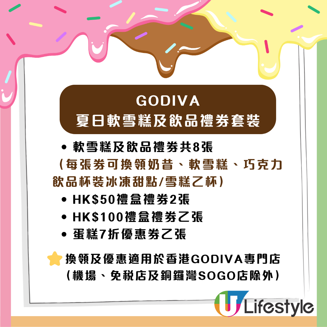 GODIVA雪糕及飲品禮券套裝回歸！4折歎軟雪糕/朱古力奶昔/杯裝冰凍甜點 | UHK 港生活