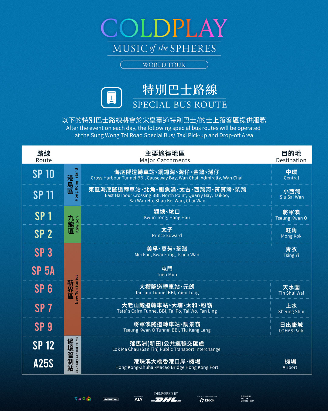 Coldplay香港演唱會懶人包｜一文看清入場時間流程/12項場地限制物品/交通安排 | UHK 港生活