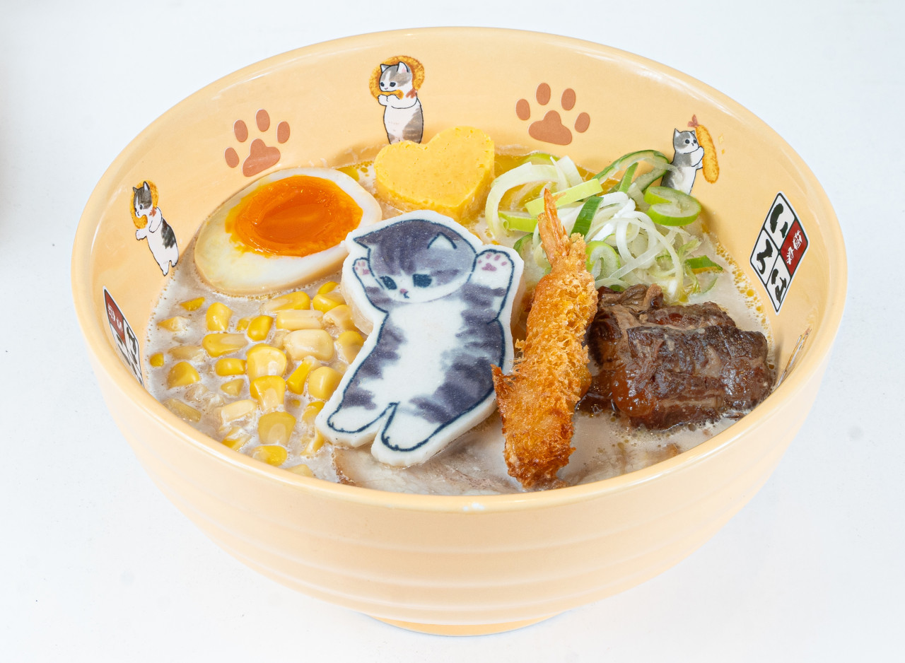 mofusand聯乘銅鑼灣富山麵家拉麵店 限定精品／打卡位／卡通造型拉麵 即睇開幕詳情! | U Food