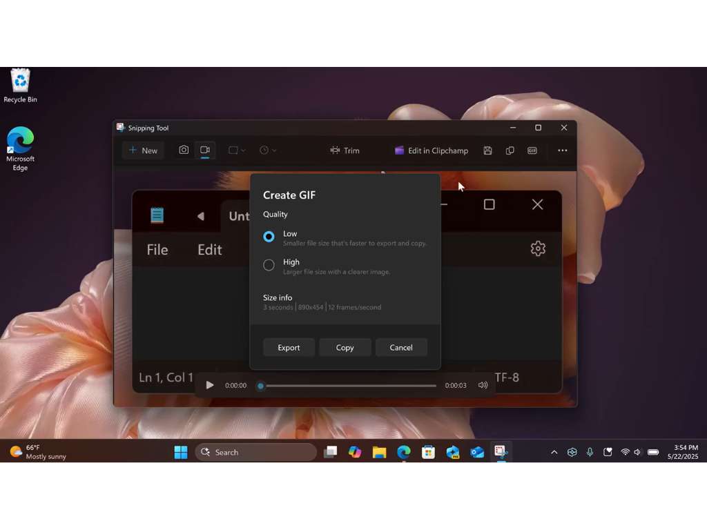 Microsoft Windows 11 截圖將有新功能！ 網傳整 GIF 圖測試片段 | ezone