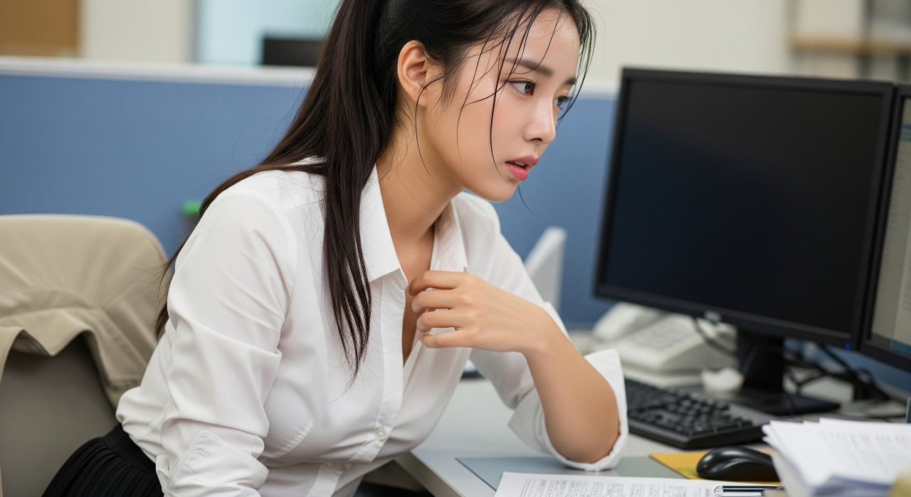 港女返Office熱到出汗 驚現冷氣機長期被裝一物 惹網民同感「凍咪着衫囉」 | ezone