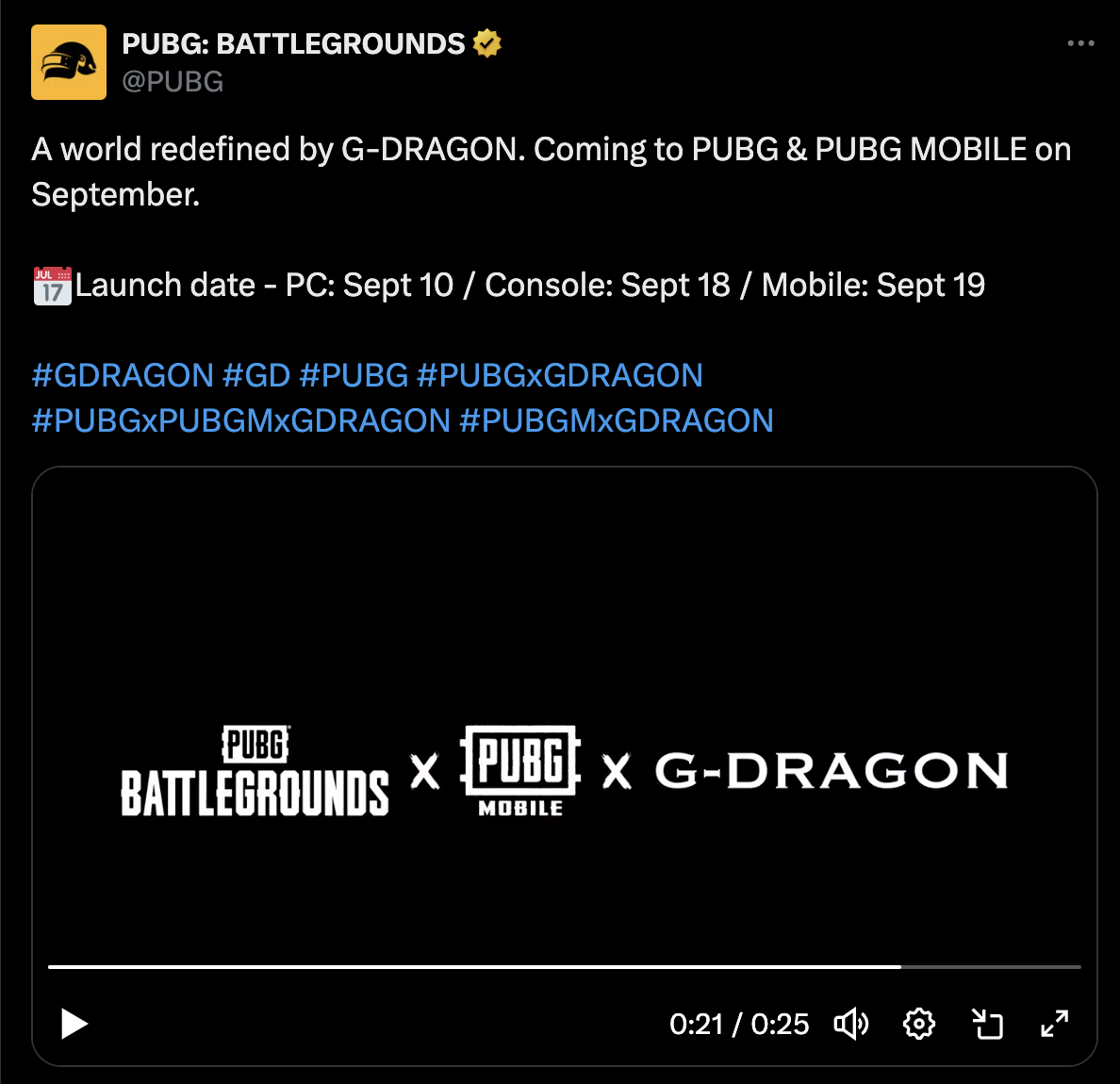 PUBG 聯乘韓國天王 G-Dragon 新造型、武器皮膚恐天價入手？ | ezone