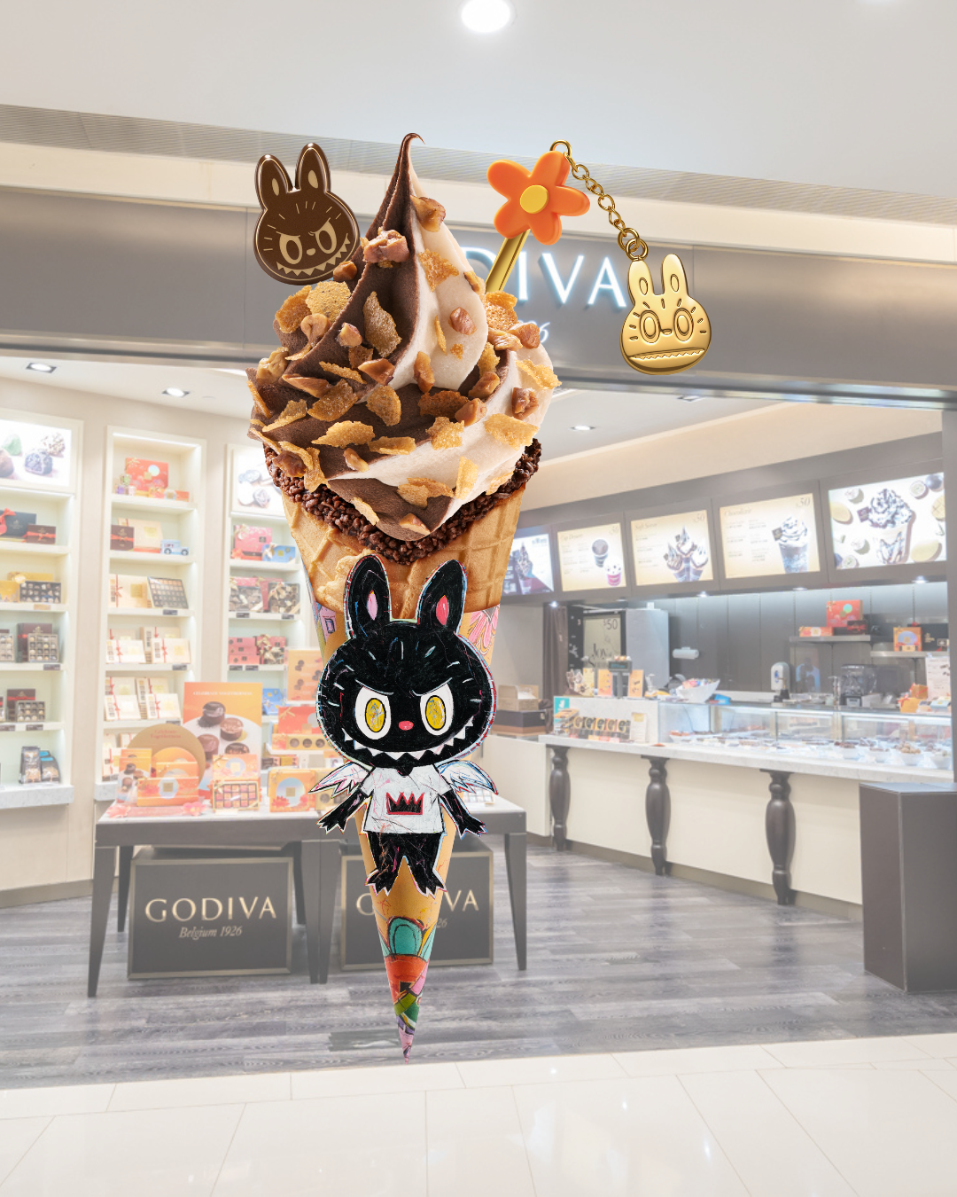 GODIVA X LABUBU第二彈聯乘系列！榛子朱古力軟雪糕/飲品/多款朱古力禮盒 | U Food