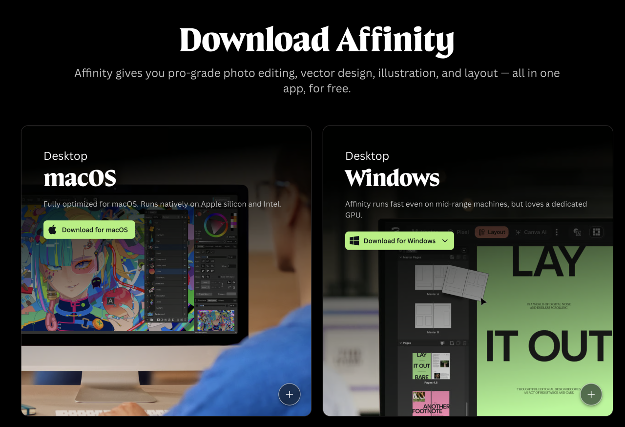Canva 推旗下設計軟體 Affinity 「完全免費、永久使用」挑戰 Adobe 高價訂閱模式！【附實測教學】 | ezone