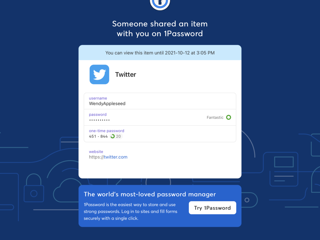 1Password 推新功能 Psst！以最安全方法分享密碼 | ezone