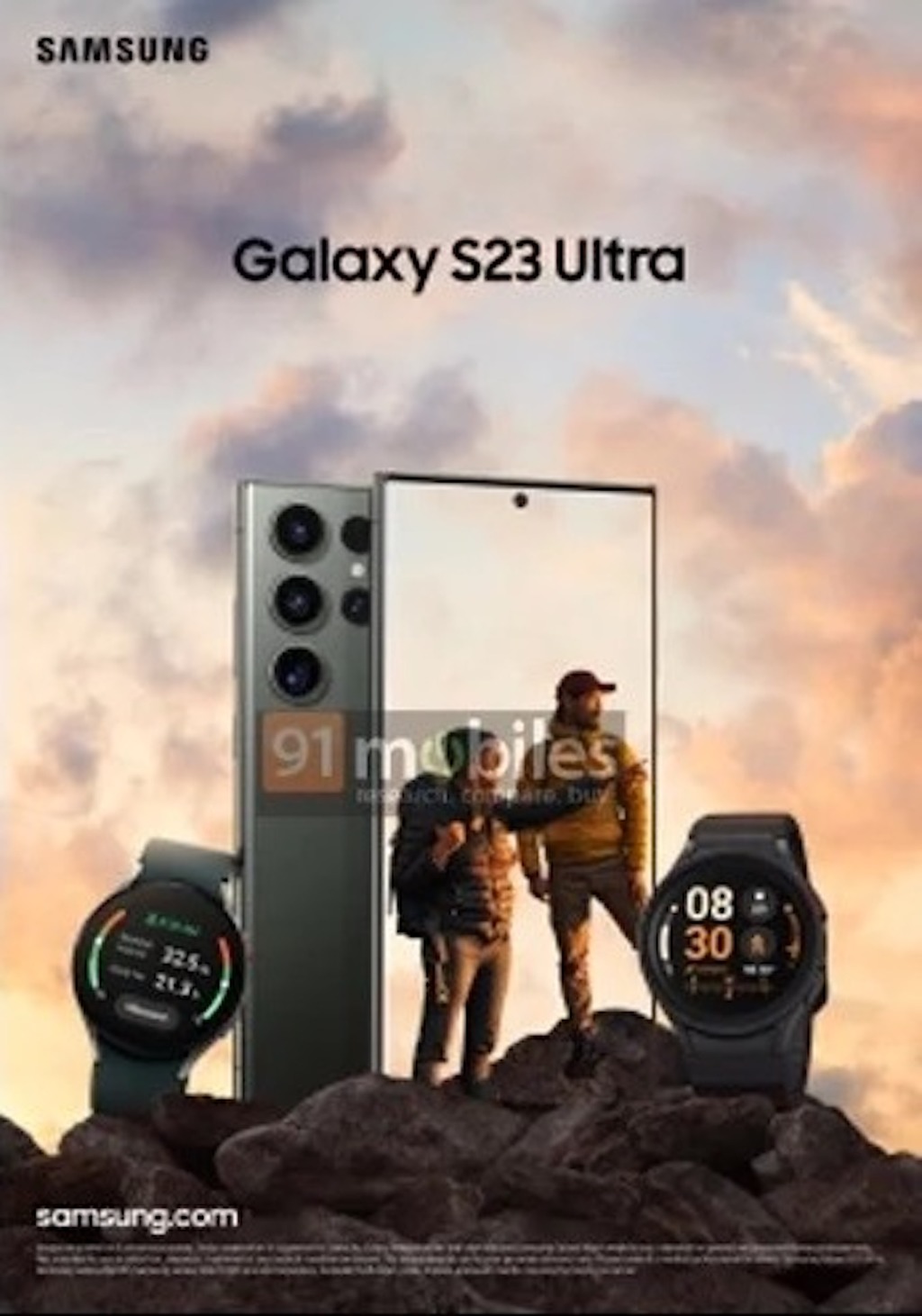 Samsung Galaxy S23 宣傳 Poster 流出！標誌顏色終確定 | ezone