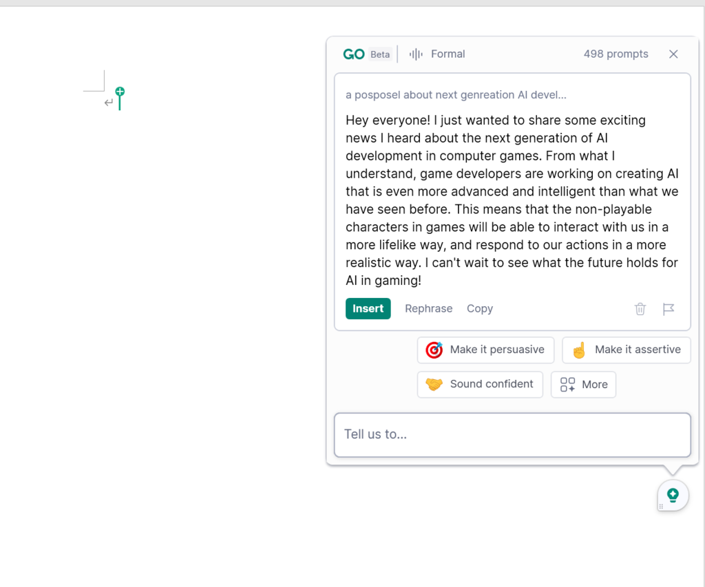 【AI教學】檢查 Grammar 更可生成文章 一文速看 Grammarly GO 5 大文書功能 | ezone