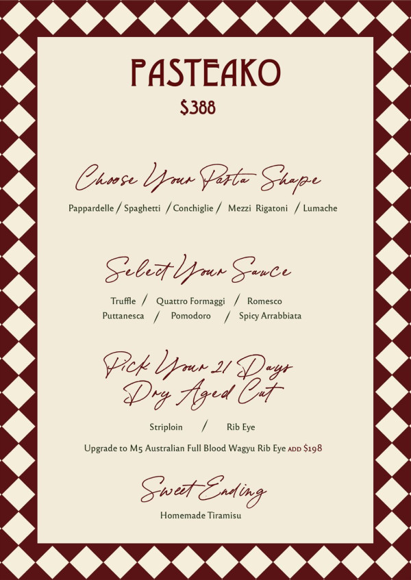 中環PMQ意大利餐廳Pasteako 復古裝潢下任食意粉！$188午餐有扒＋意粉＋甜品 | U Food