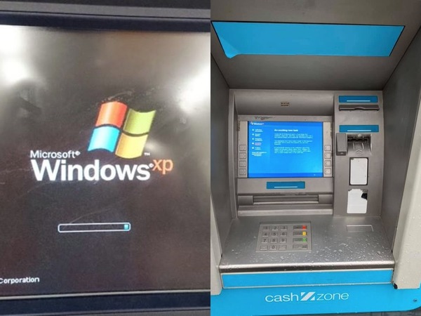 Windows 7 自動櫃員機再現 網友笑指 Windows XP ATM 仍然存在 | ezone