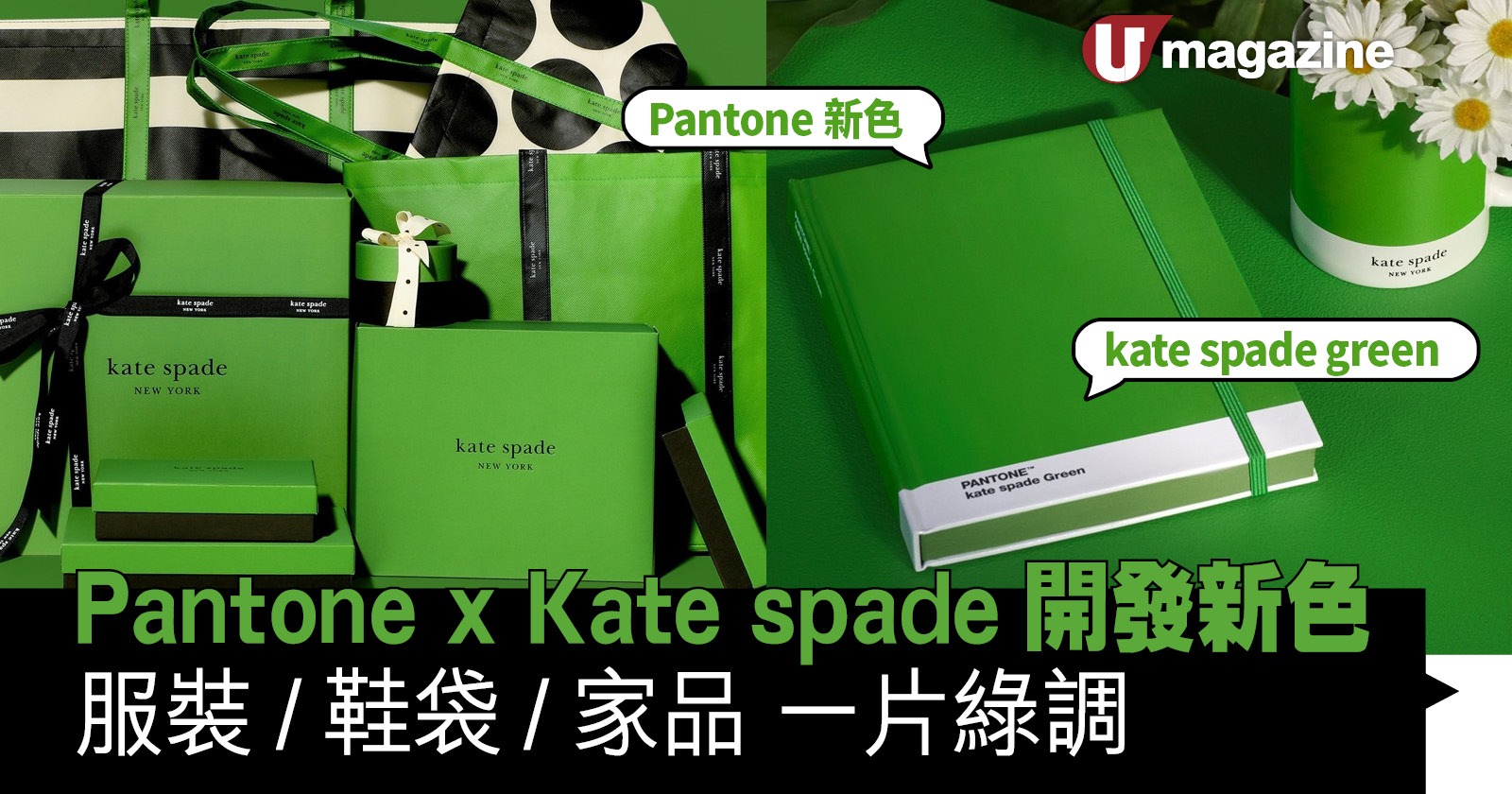 Pantone x Kate spade 開發新綠色 服裝/鞋袋/家品一片綠調 | UHK 港生活