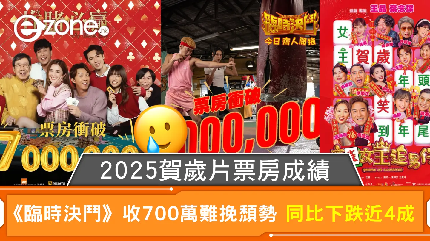 2025賀歲片票房成績《臨時決鬥》收700萬難挽頹勢 同比下跌近4成 | ezone
