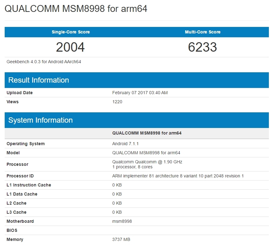 三星 GS8‧GS8+ 只有 4GB RAM？ 原型機跑分曝光 | ezone