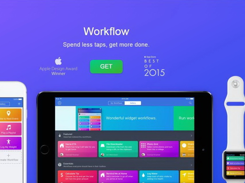 Apple 購 Workflow 凸顯程式開發價值 | ezone