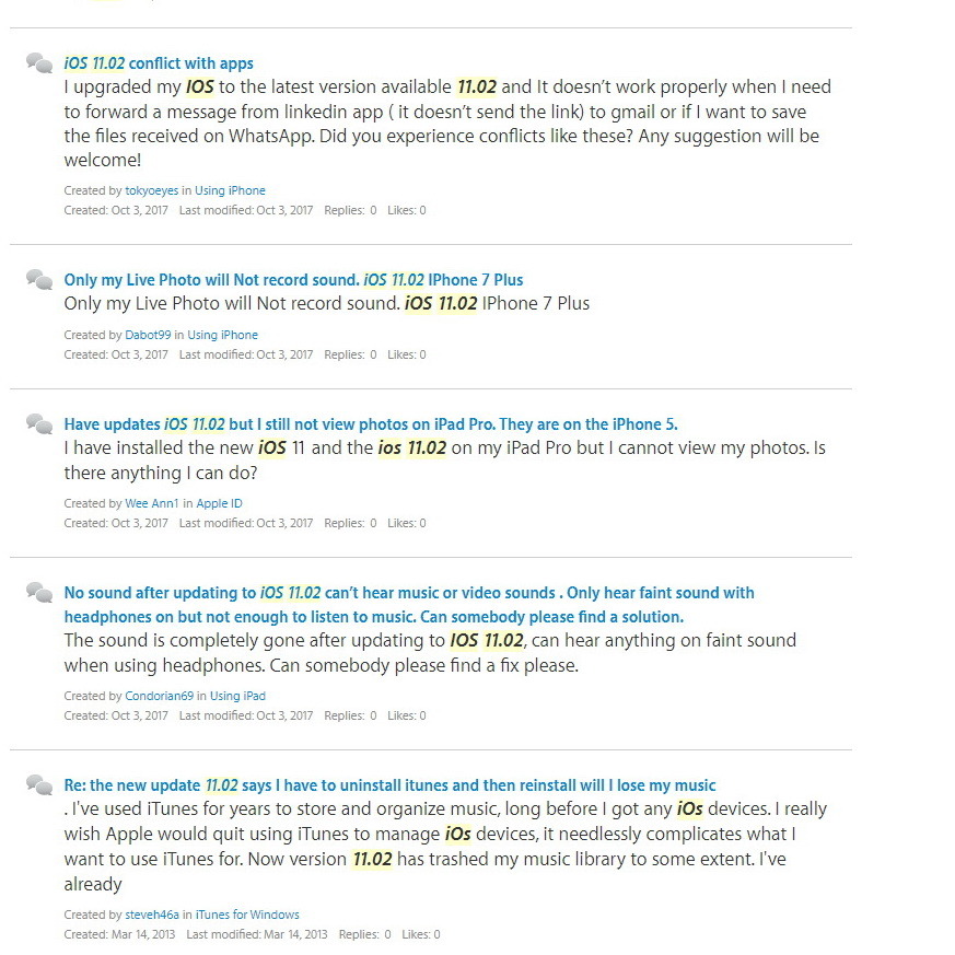 iOS 11.0.2 新 bugs 迅速出現？ | ezone