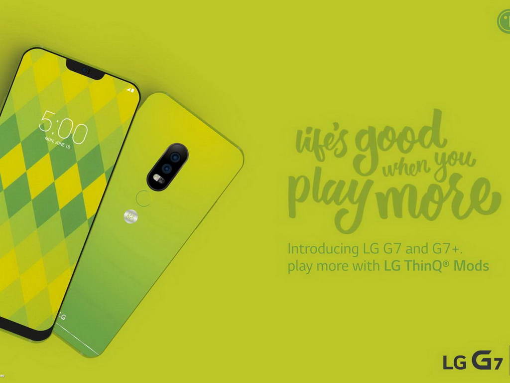 LG G7 宣傳海報洩露！Snapdragon 845、6G RAM、19.5:9 全屏！ | ezone