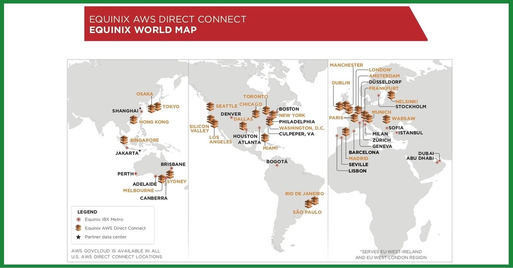 Equinix 香港提供 AWS Direct Connect | ezone