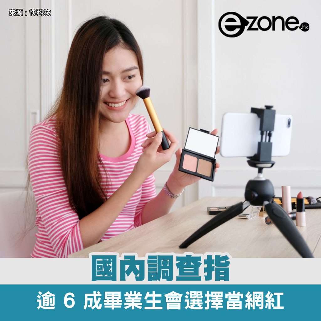 國內調查指逾 6 成畢業生會選擇網紅作為職業 | ezone