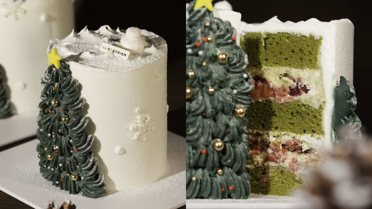 8 大熱門餅店聖誕蛋糕集合 THE BAKERISM 開心果蛋糕 / 法式泡芙聖誕樹塔 | U Food