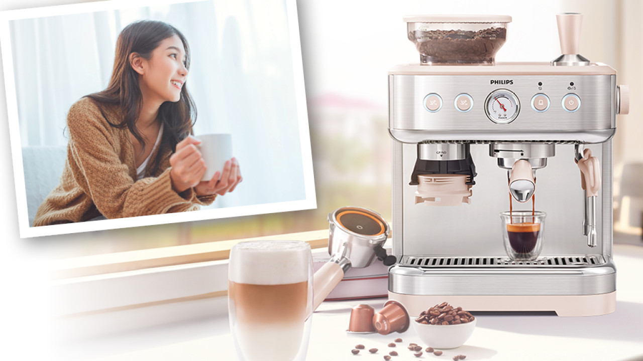 一機有齊膠囊＋意式咖啡？全新 Philips Barista Switch 二合一半自動膠囊意式咖啡機 一機在手 兩種節奏 | UHK 港生活