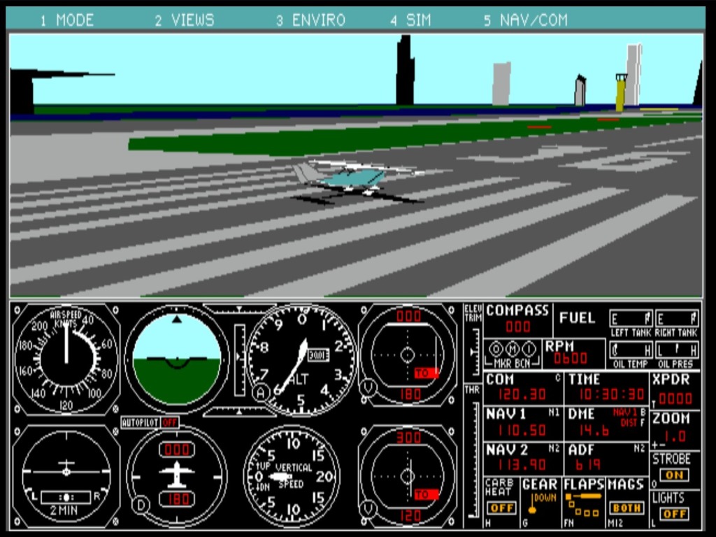 Microsoft Flight Simulator 1982 網頁體驗古早版本 | ezone